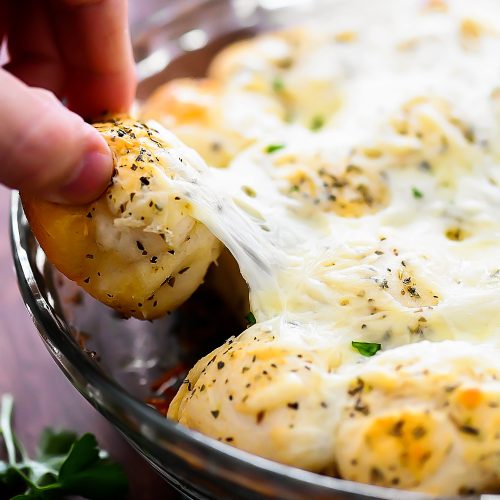 Cheesy Garlic Pull Apart Rolls