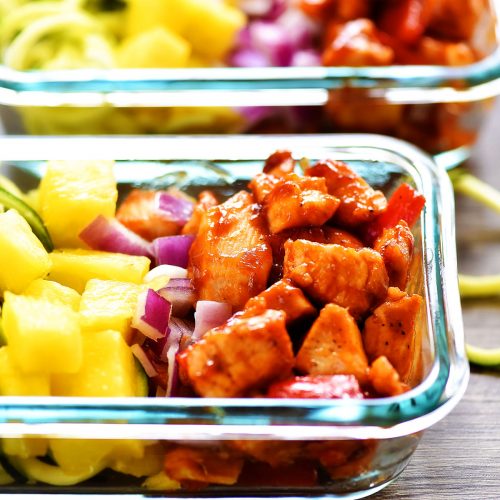 Hawaiian Chicken Meal Prep Bowls - Life In The Lofthouse