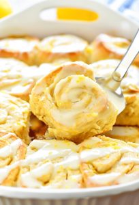 Sticky Lemon Rolls with Lemon Cream Cheese Glaze - Life In The Lofthouse
