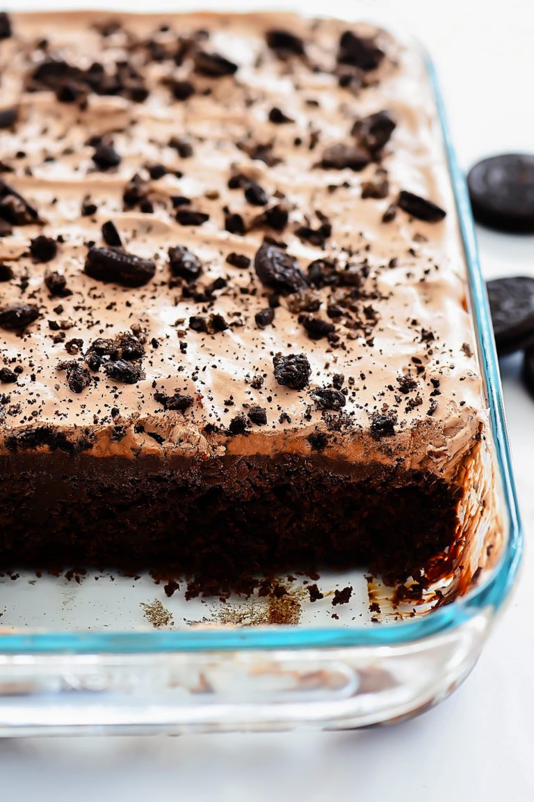 Chocolate Oreo Poke Cake - Life In The Lofthouse