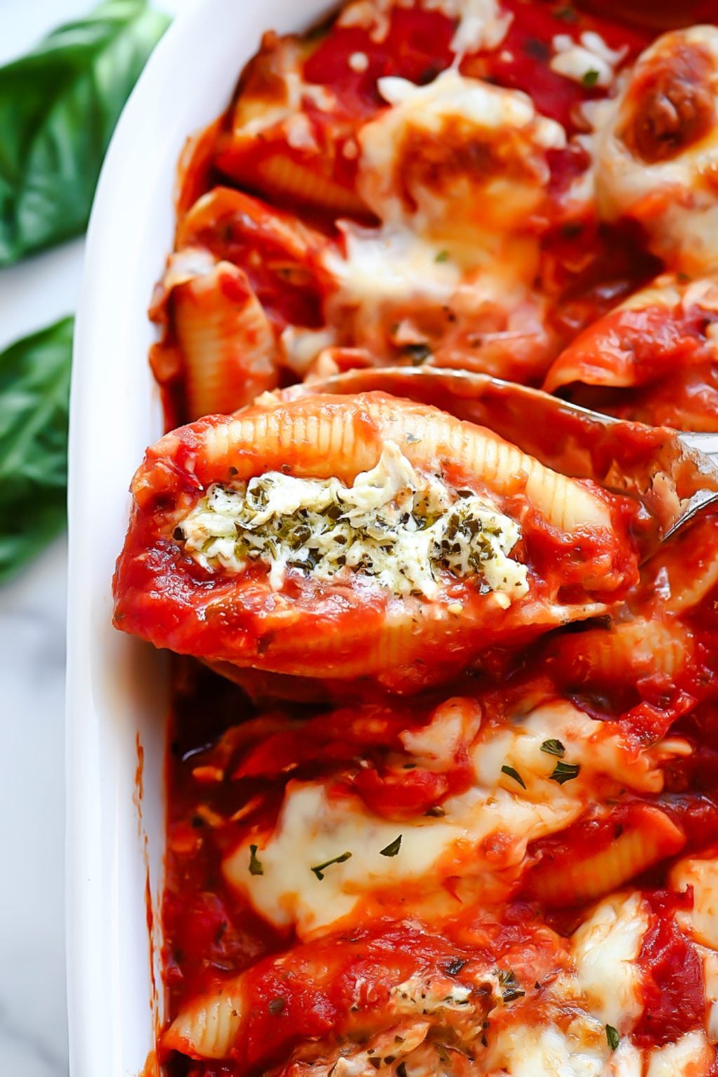 Pesto Chicken Stuffed Shells