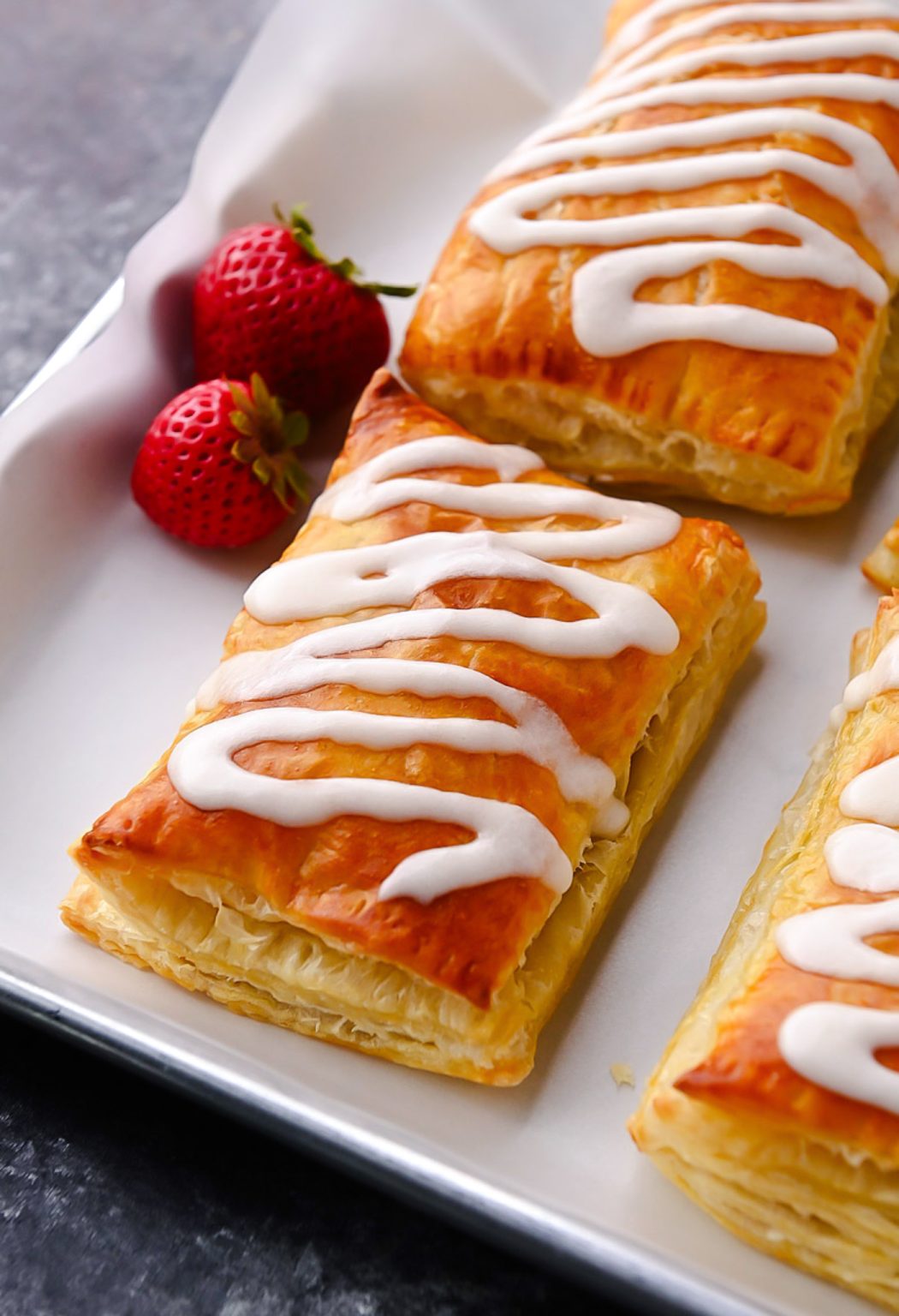 Easy Strawberry Toaster Strudels with Icing - Life In The Lofthouse
