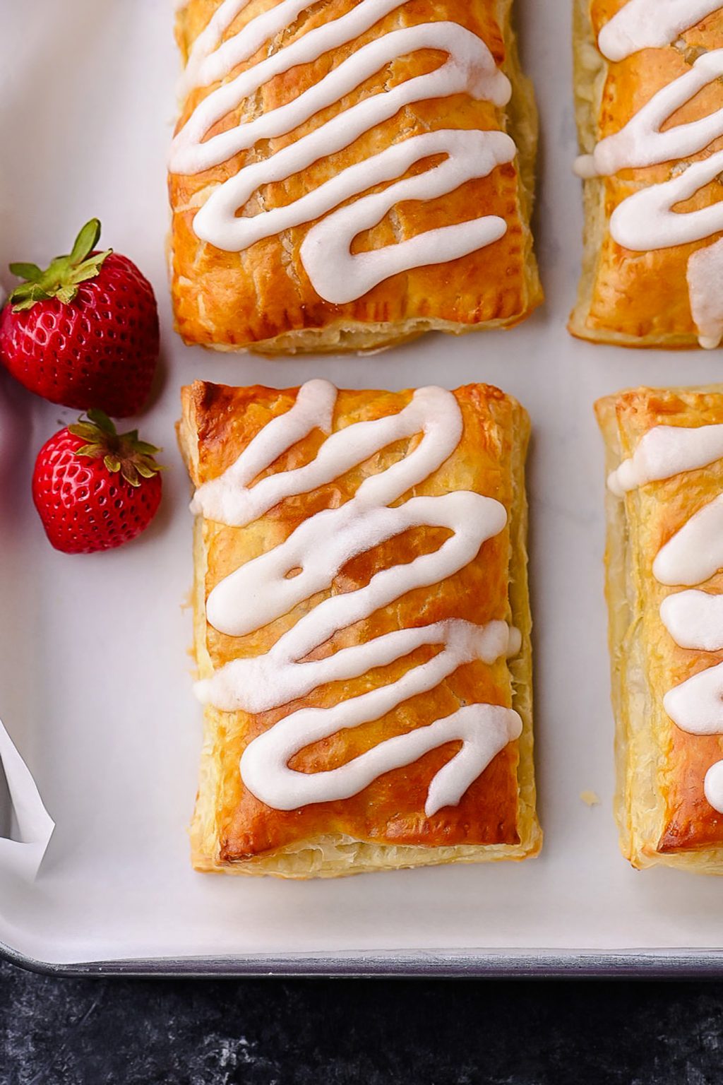 Easy Strawberry Toaster Strudels with Icing - Life In The Lofthouse
