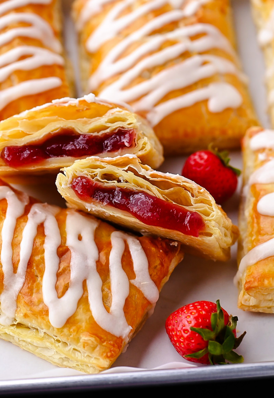 Easy Strawberry Toaster Strudels with Icing - Life In The Lofthouse