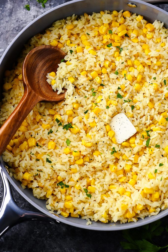 Buttered Corn Rice - Life In The Lofthouse